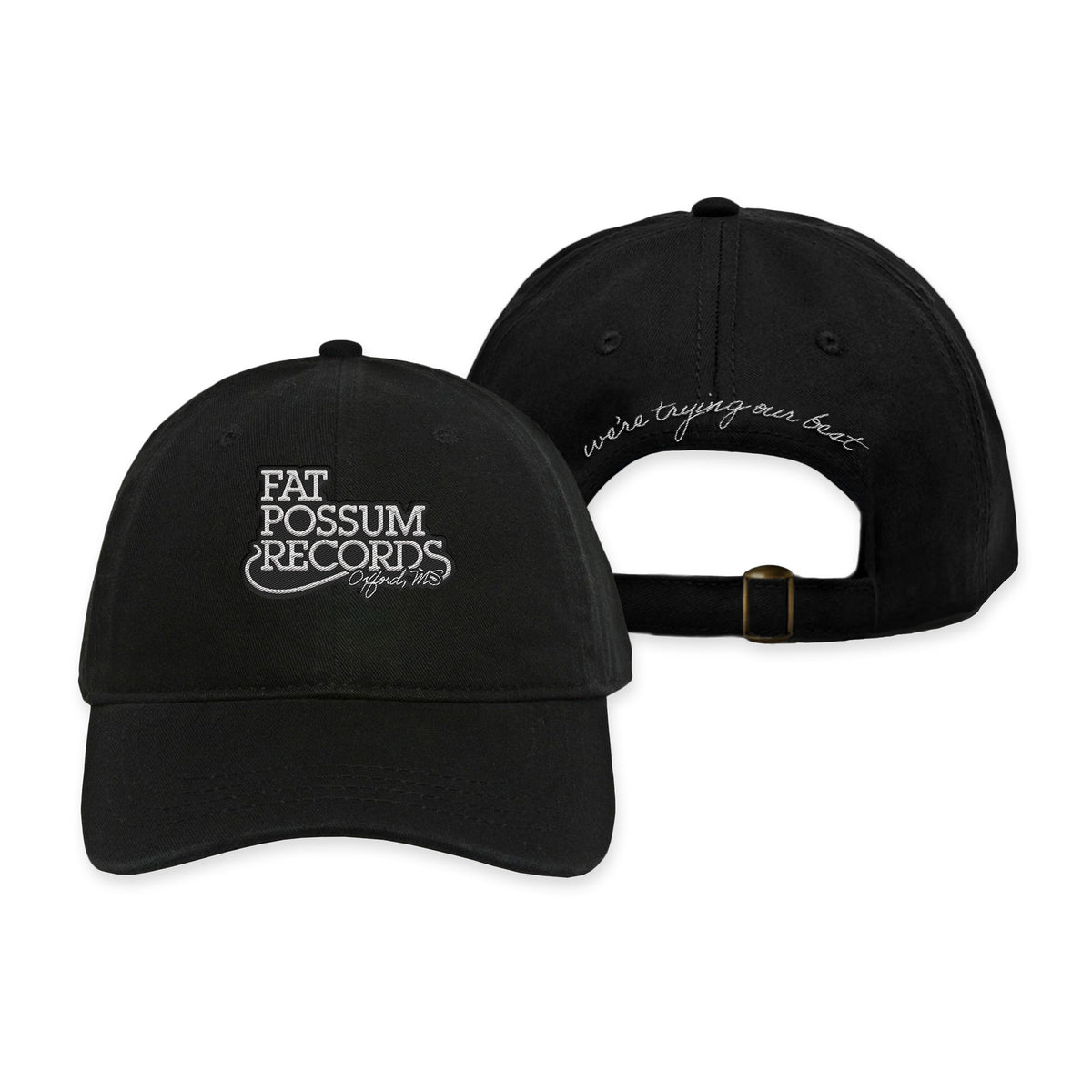 Black Fat Possum Text Hat – Fat Possum Records